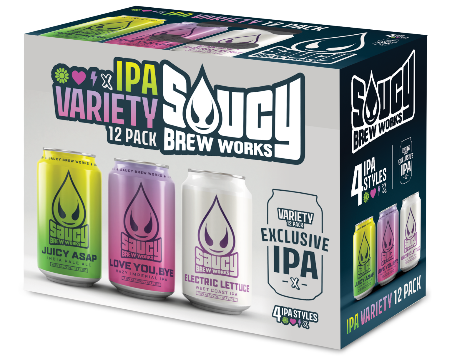 IPA Variety 12 Pack - Saucy Brew Works